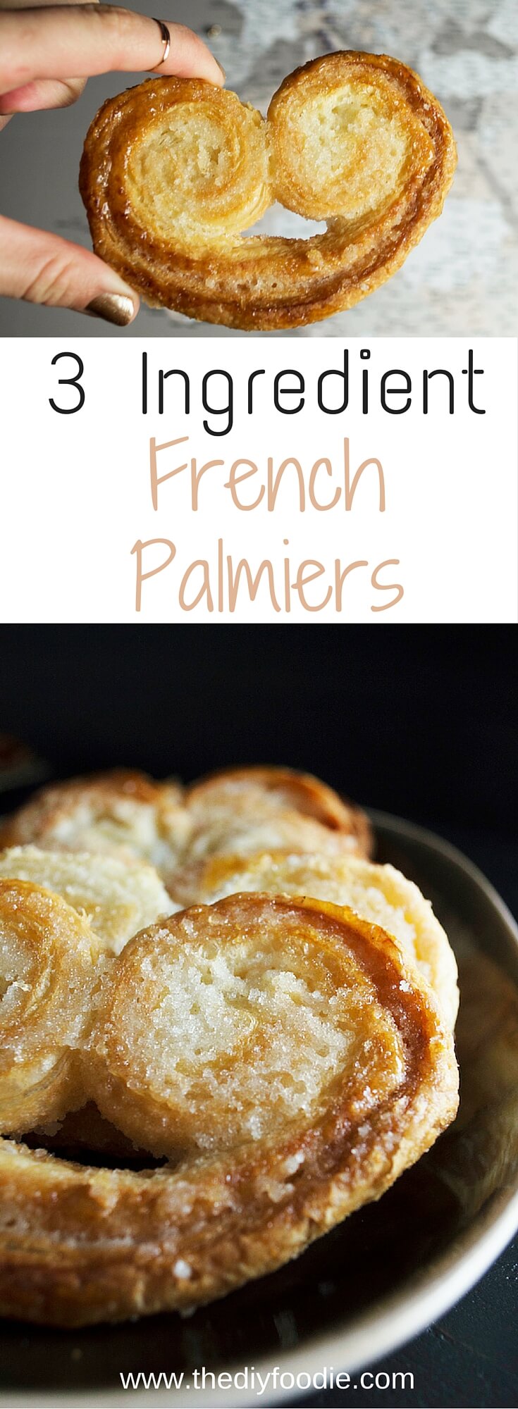 3 Ingredient French Palmiers – The DIY Foodie